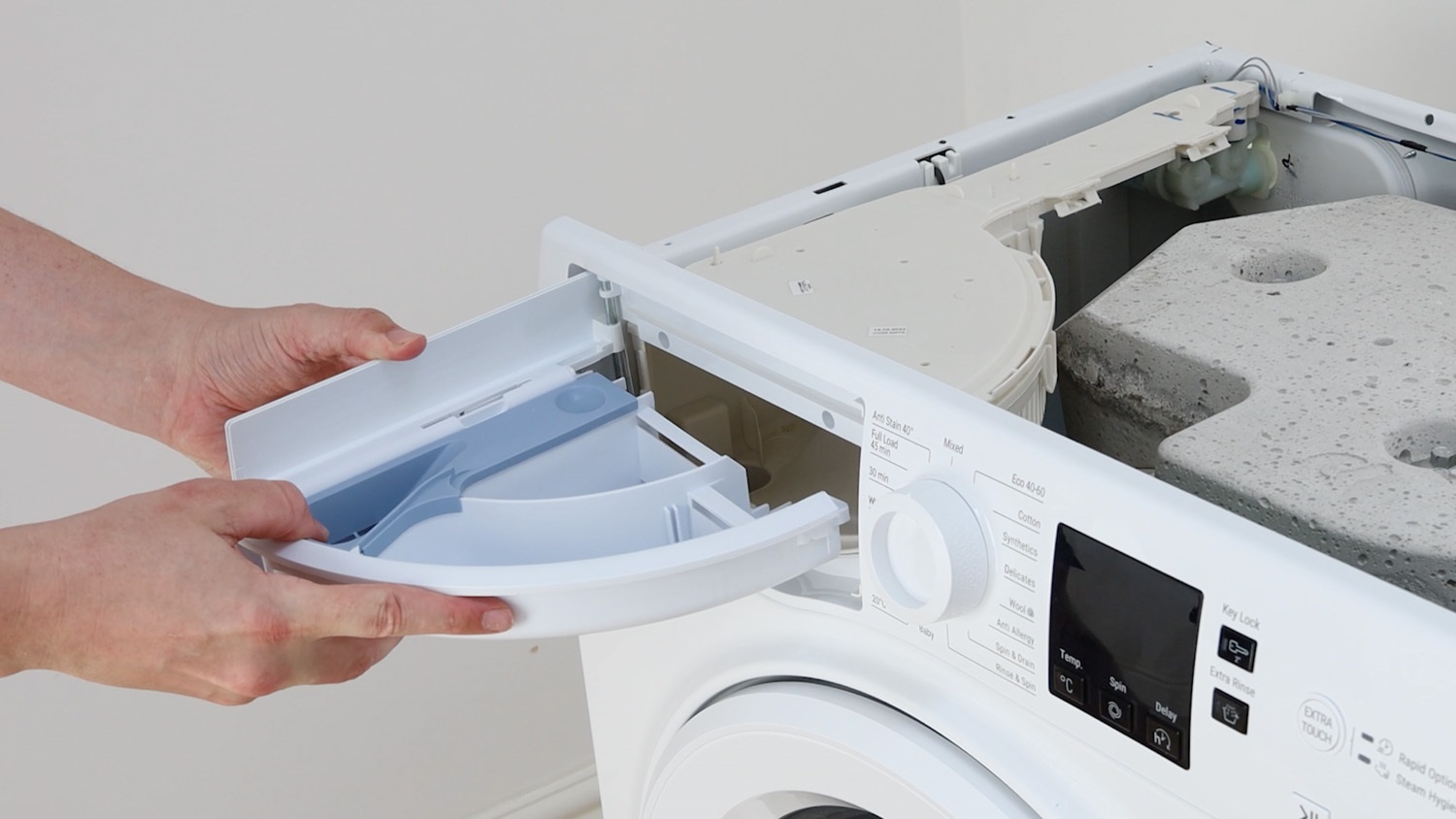 How to Replace a Washing Machine Dispenser Drawer Hopper - Hotpoint